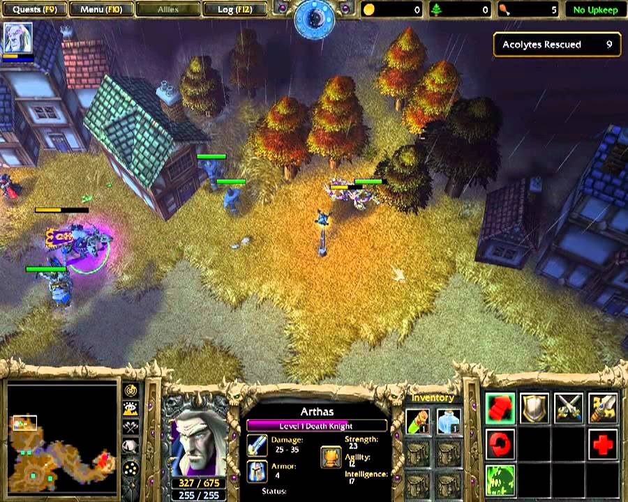 Warcraft 3 RoC Speed Run : Undead 1 - Hard - YouTube