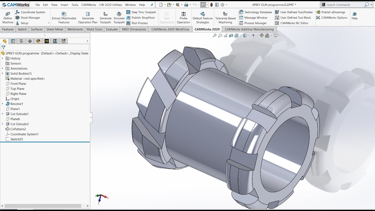 CAMWorks Reduce Programming Time Through Smart Feature - YouTube