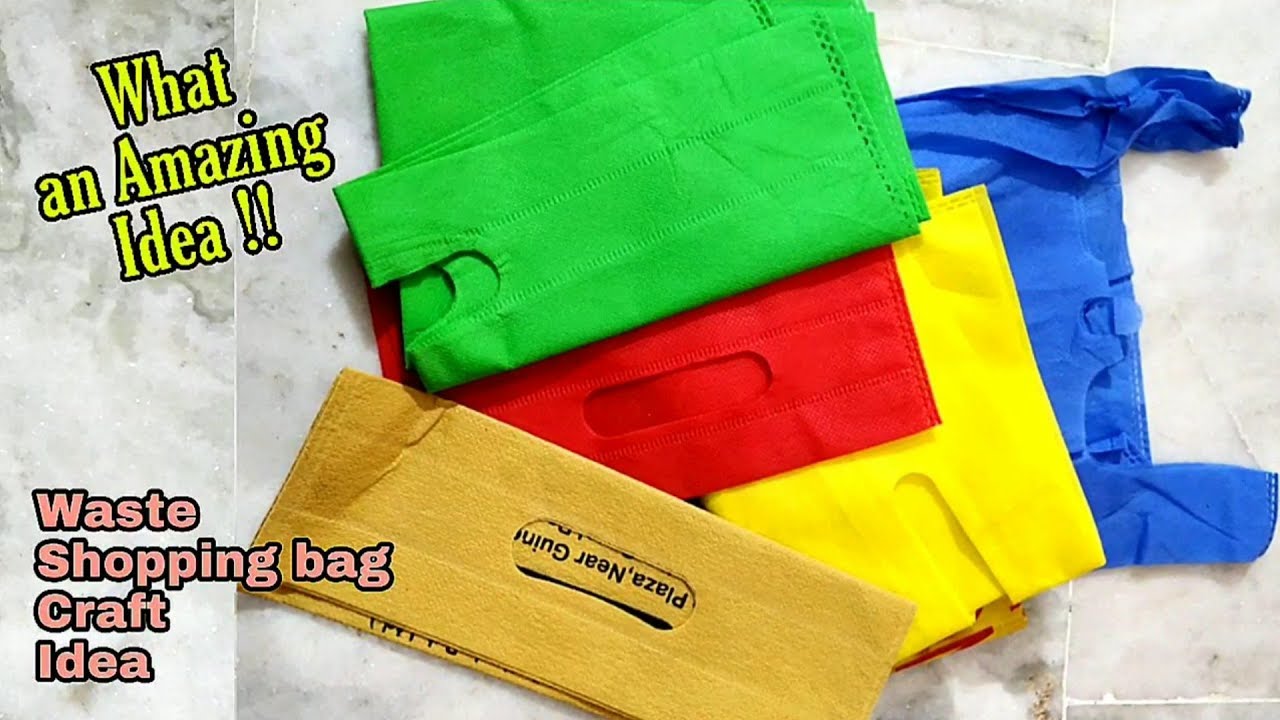 Amazing Reuse Of Shopping / Carry Bags | Best Out Of Waste Carry bags ...