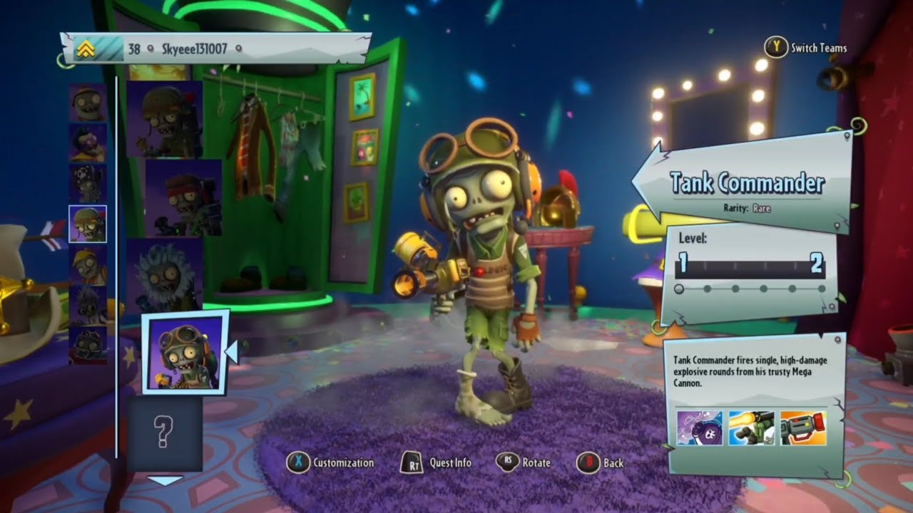TANK COMMANDER Gameplay Plants vs Zombies GW2 - YouTube