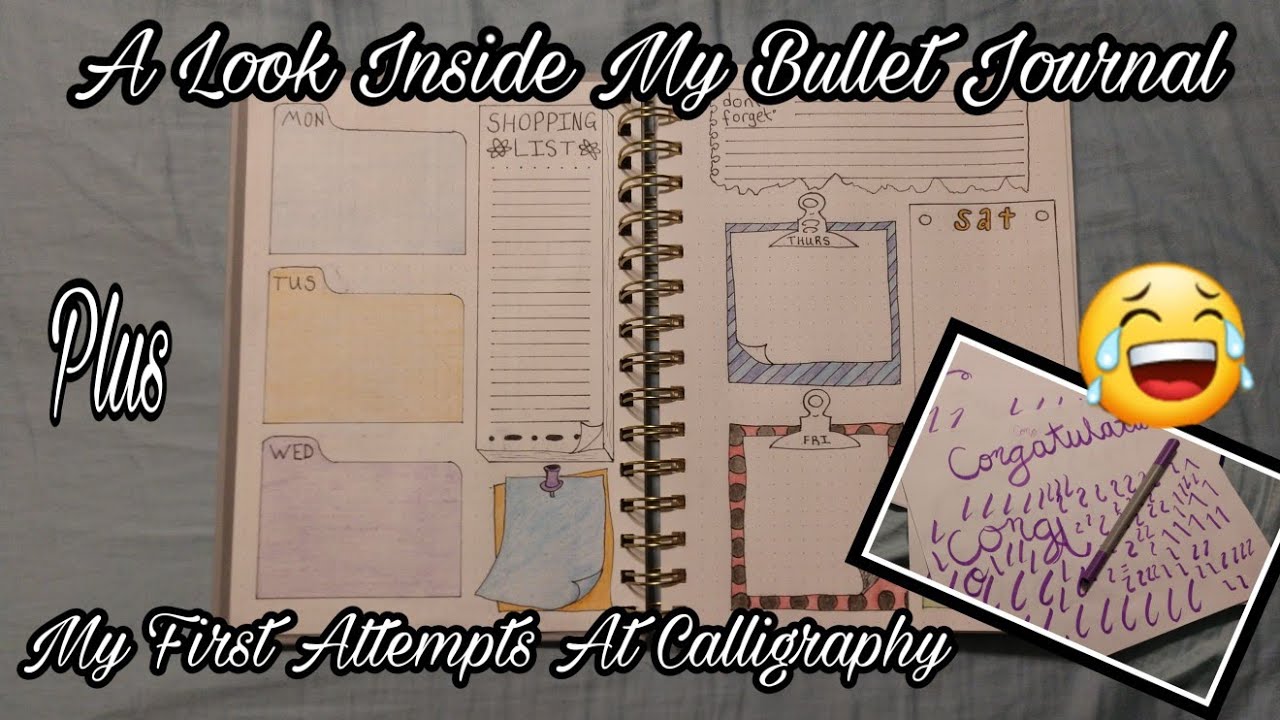 Bullet Journaling Beginner Calligraphy - YouTube