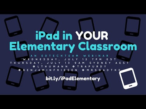 EdTechTeam Live: iPads in YOUR Elementary Classroom - YouTube
