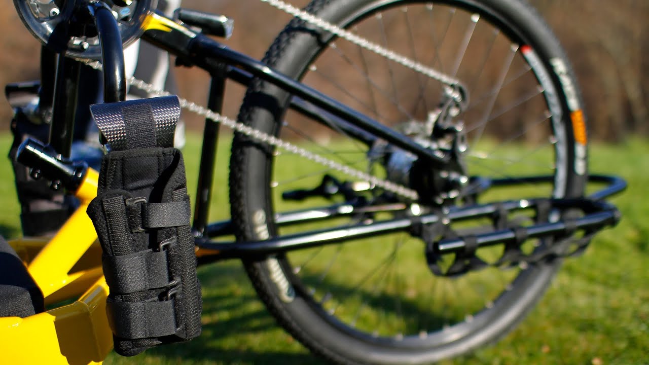 XCR cross country handcycle - QUAD GRIPS - YouTube