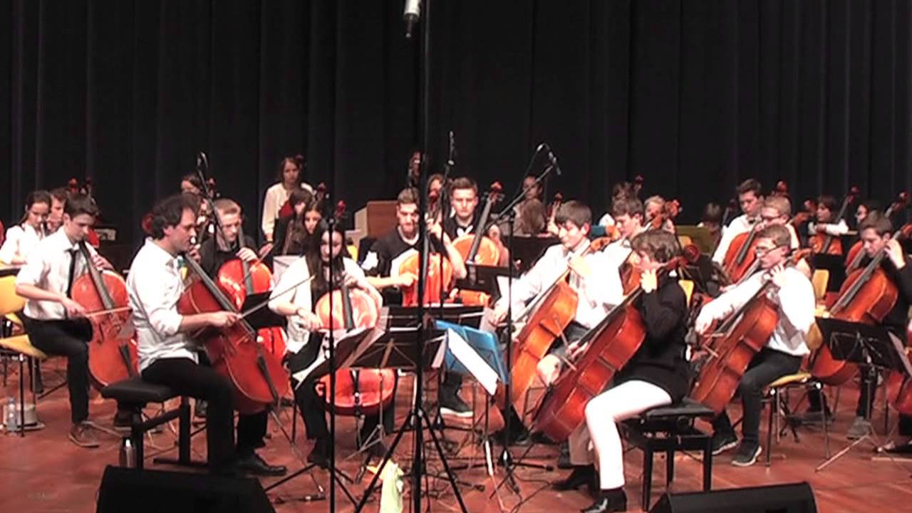 "Pink Panther" Celloversum 2015 RMS Cello Big Band - YouTube