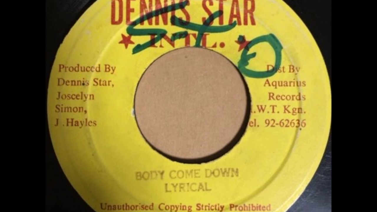 LYRICAL / BODY COME DOWN - REGGAE DANCEHALL CLASSICS - 7inch vinyl ...