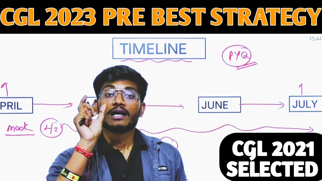 Ssc cgl 2023 preparation strategy for beginners // CGL 2023 pre ...