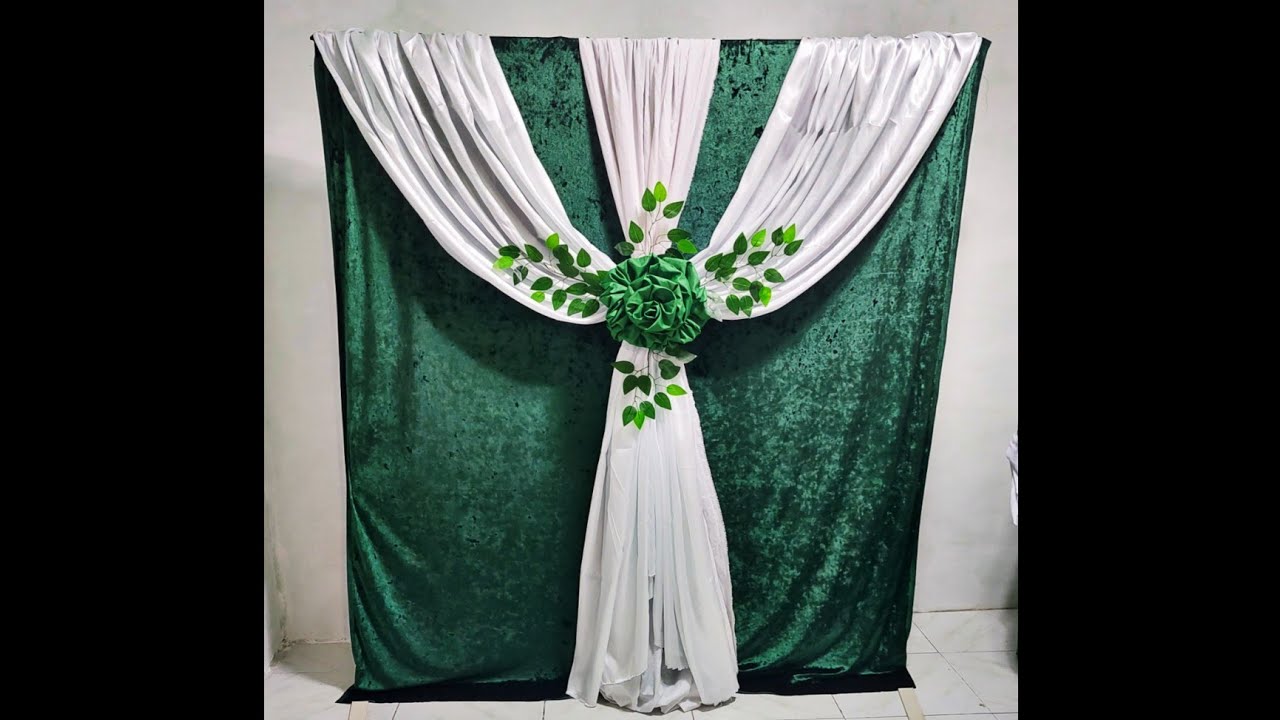 ROSE FLOWER SCALLOP BACKDROP SIMPLE DESIGN IDEAS #diy #tutorial #rose # ...