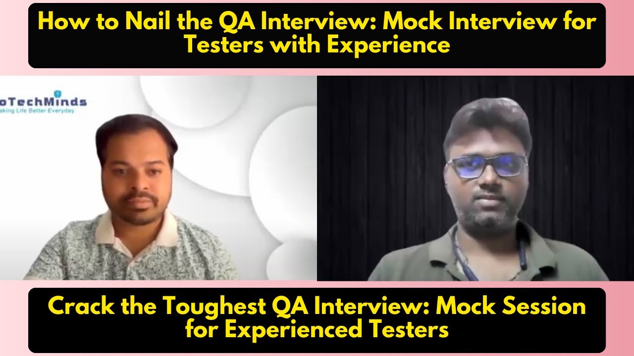 Automation Testing Mock Interview for Experienced | Complete Practical ...