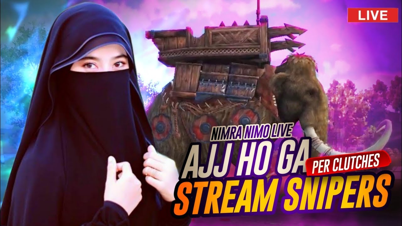 LIVE PUBG MOBILE 🛑NIMRA NIMO LIVE🛑PRO GIRL GAMER FULL BOOM BAAM GAMEPLAY HOGI. - YouTube