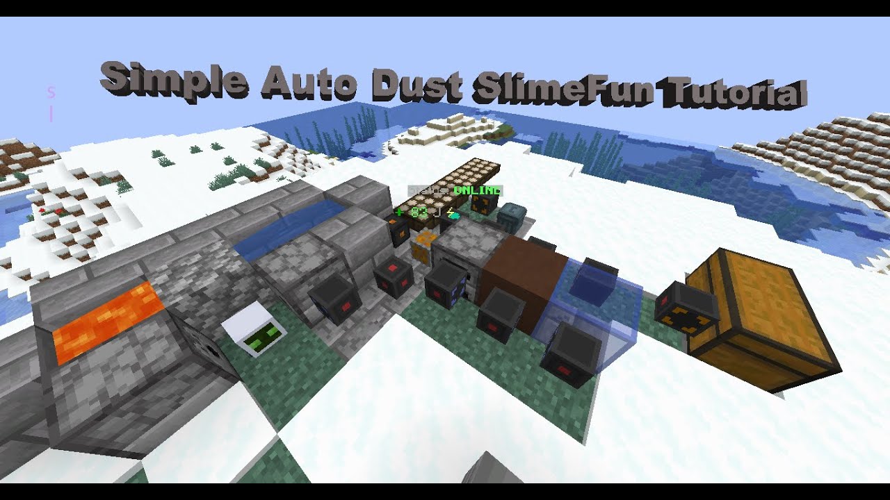 Cara mudah untuk membuat Auto Dust Slimefun simpel #slimefun - YouTube