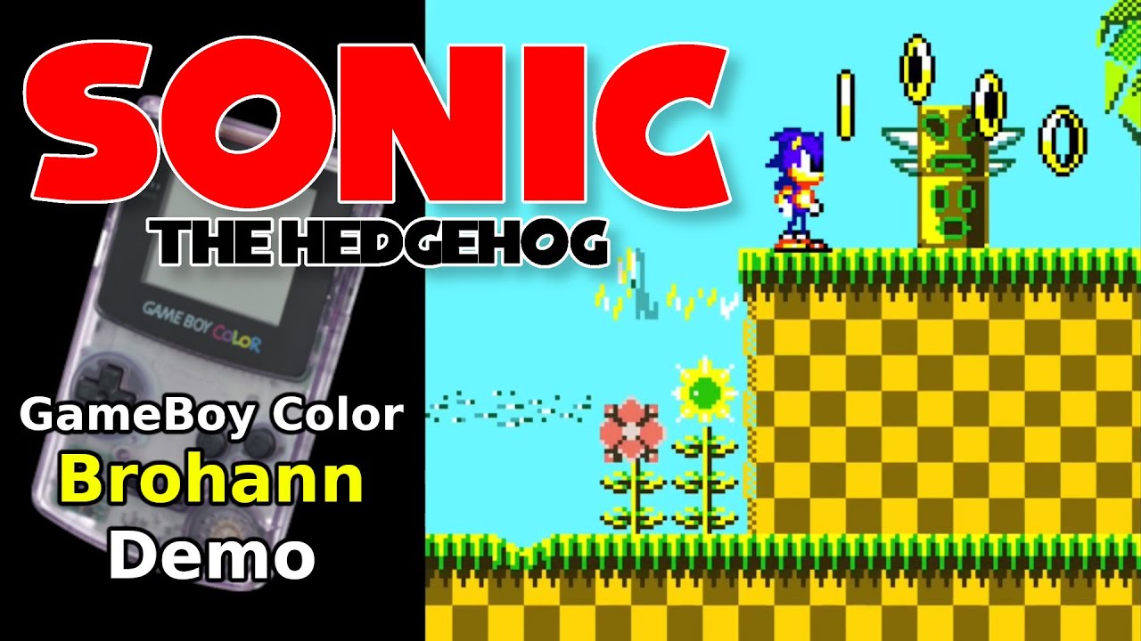 Sonic The Hedgehog GameBoy Color. Brohann Demo. Sega On Nintendo. - YouTube
