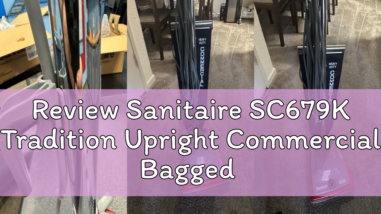 Review Sanitaire SC679K Tradition Upright Commercial Bagged Vacuum, Red ...
