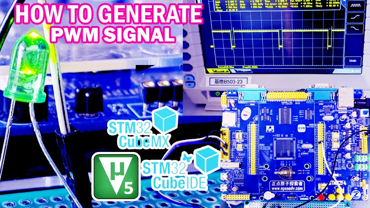 Generating Pwm Signal With Stm32f407zgt6 To Control An Led Using Stm32cubeidestm32cubemx And 2962