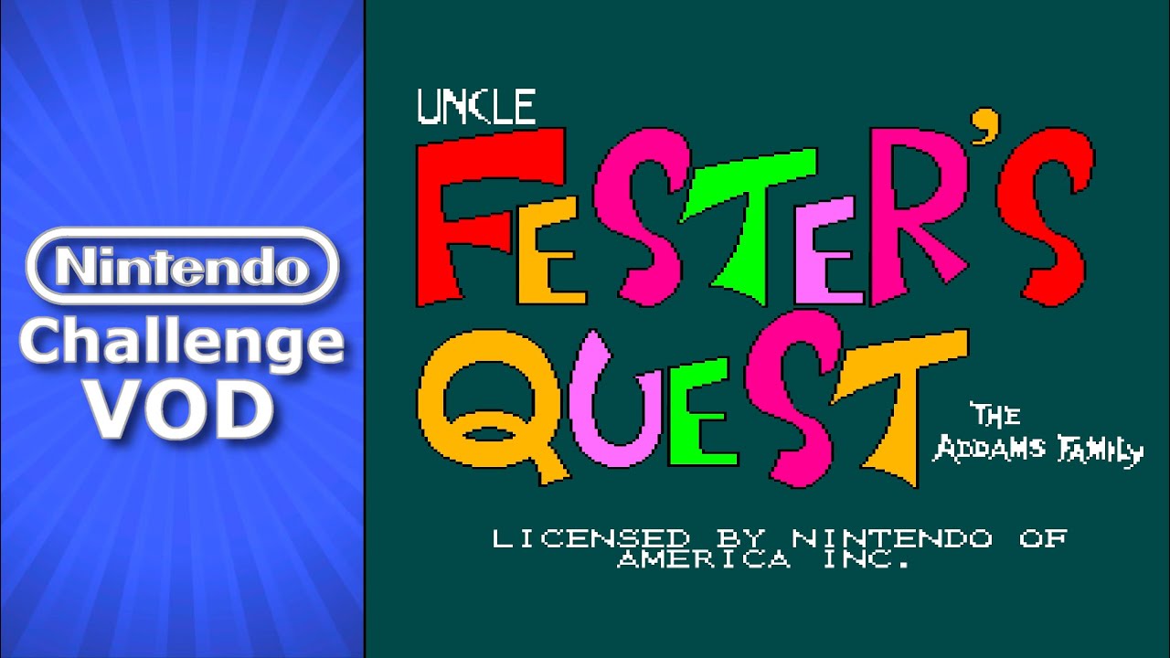 [VOD] Beating EVERY Nintendo Game | Fester's Quest (PlayChoice-10 ...