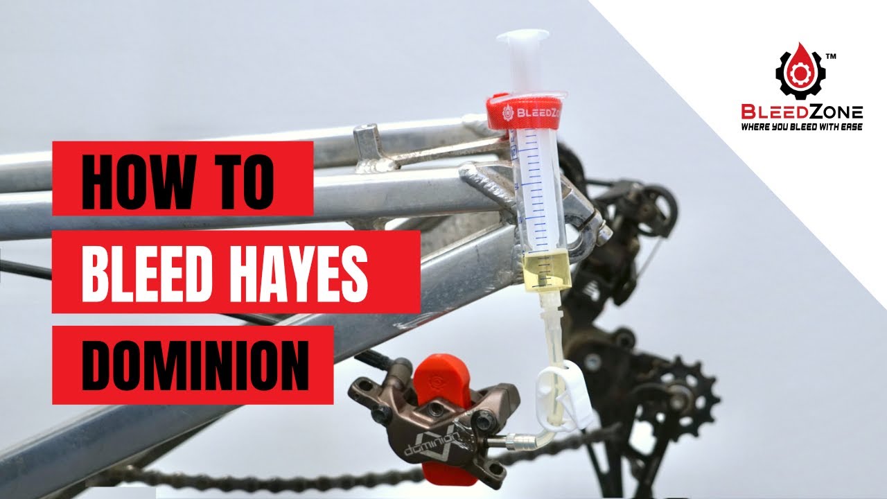 How to Bleed Hayes Dominion Hydraulic Disc Brakes | BleedZone Kit - YouTube