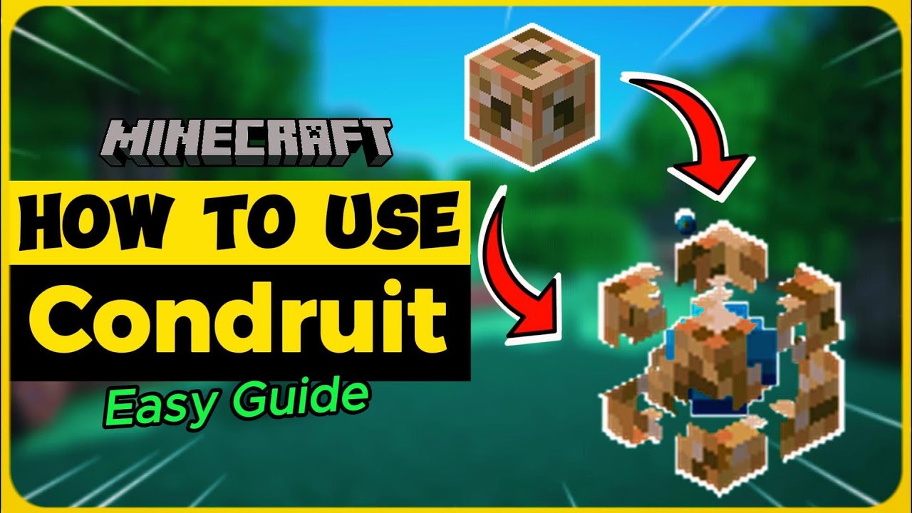 How to Craft & Use Conduit in Minecraft | Complete Guide - YouTube