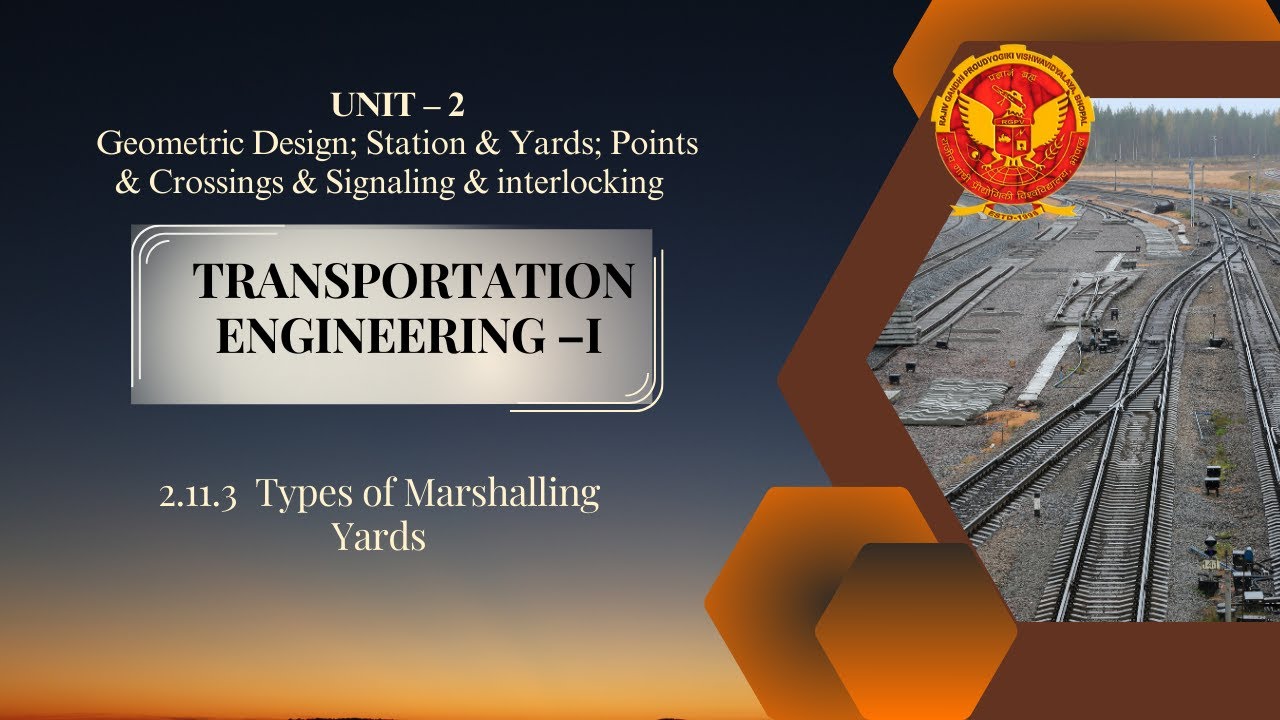 2.11.3 Types of Marshalling Yards | CE404 | - YouTube