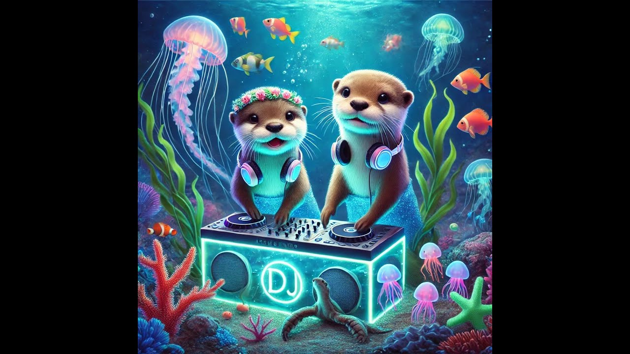 🌊 Radio66:Otter DJ Mermaids’ Deep-Sea Party–Dance with Ocean Creatures ...