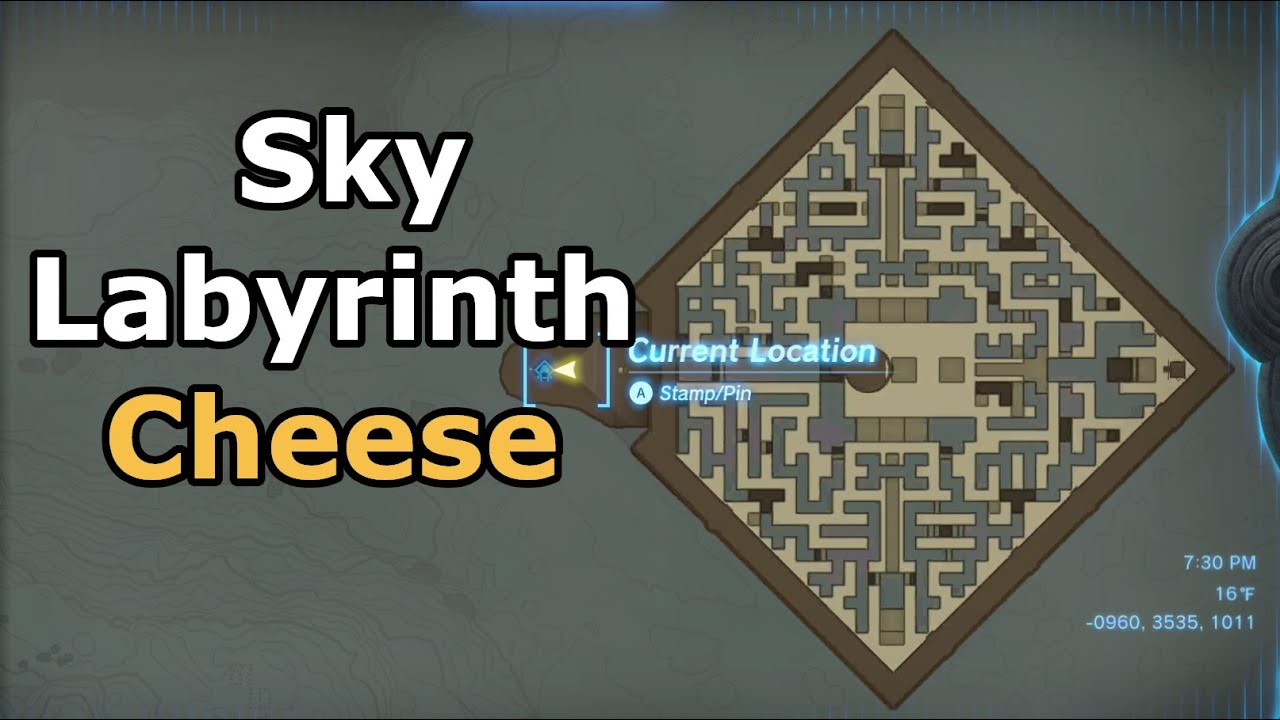Lomei Sky Labyrinth Cheese | How to Complete the Sky Labyrinth | Zelda ...