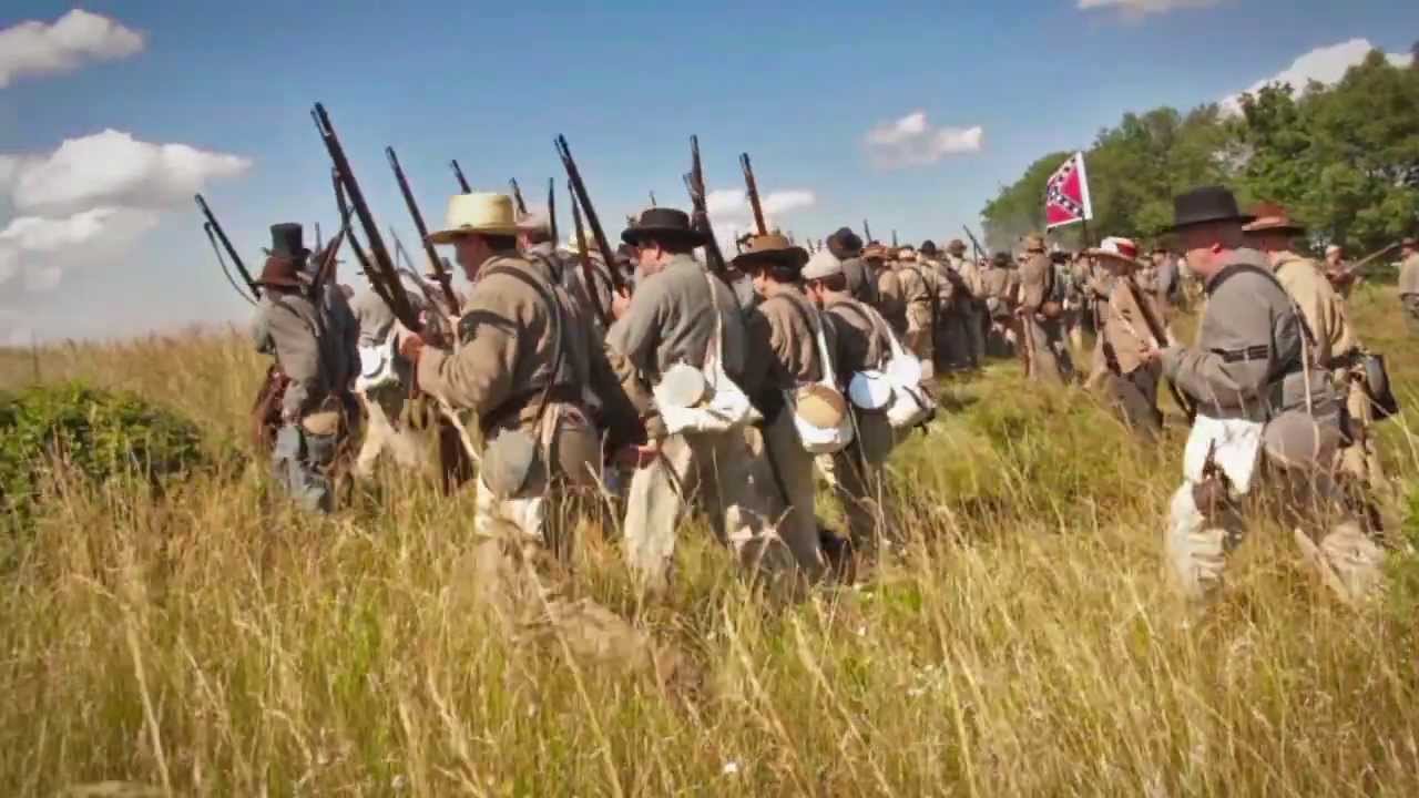 The Bloody Wheatfield - Gettysburg 150th Reenactment - YouTube