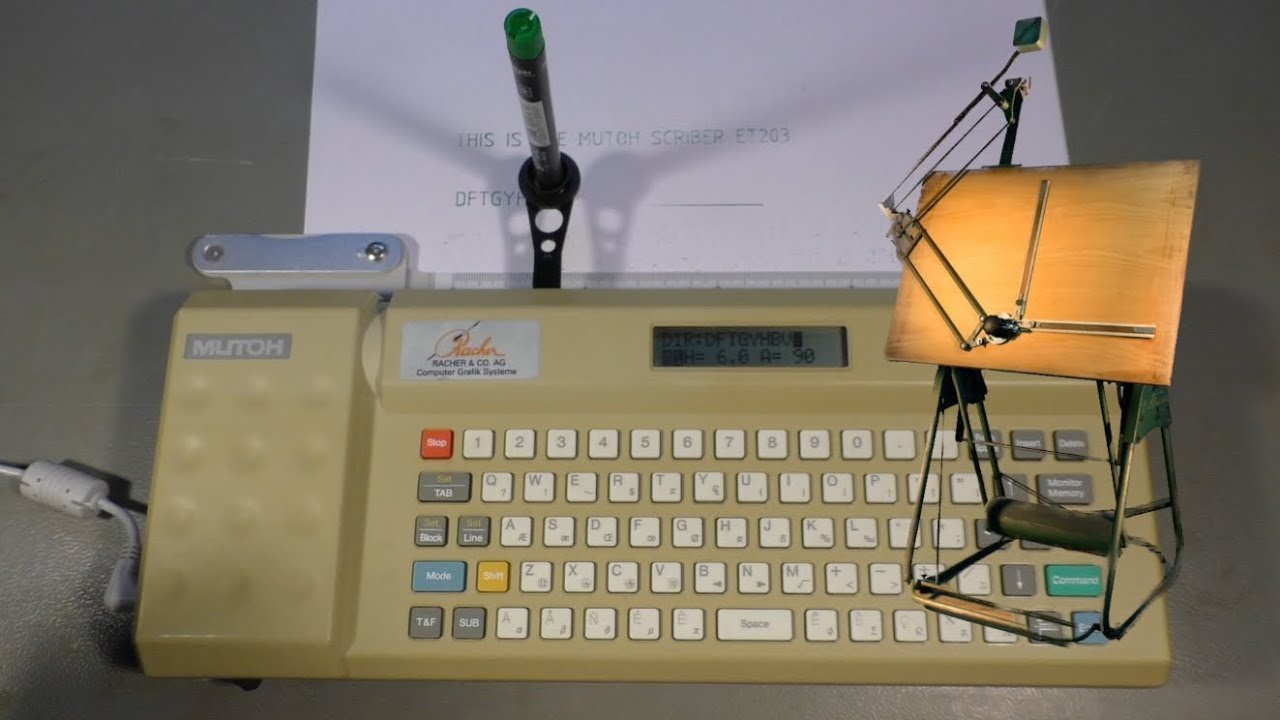 The Mutoh Scriber ET203 (PWJ215) - YouTube