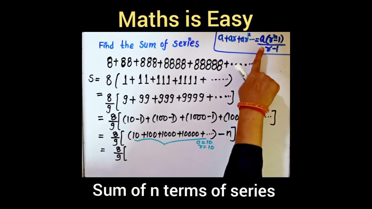 shorts-sum-of-n-terms-of-series-8-88-888-8888-youtube
