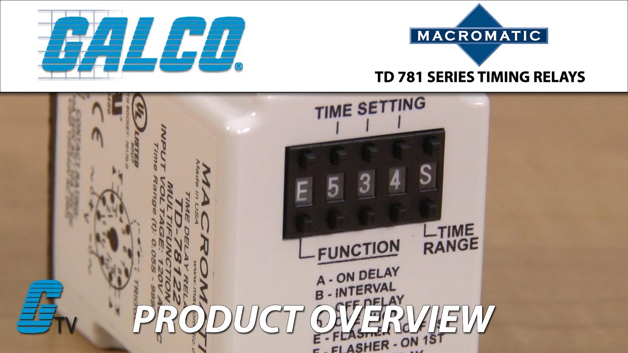 Macromatic TD 781 Series Timing Relays - YouTube
