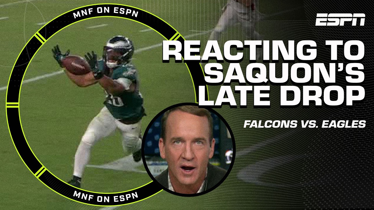 Peyton Manning is DUMBFOUNDED by Saquon Barkley's late drop that led to ...