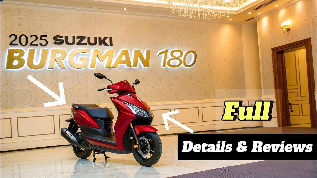 NEW Suzuki Burgman 180 world the Best scooter (2025) FINALLY Launched ...