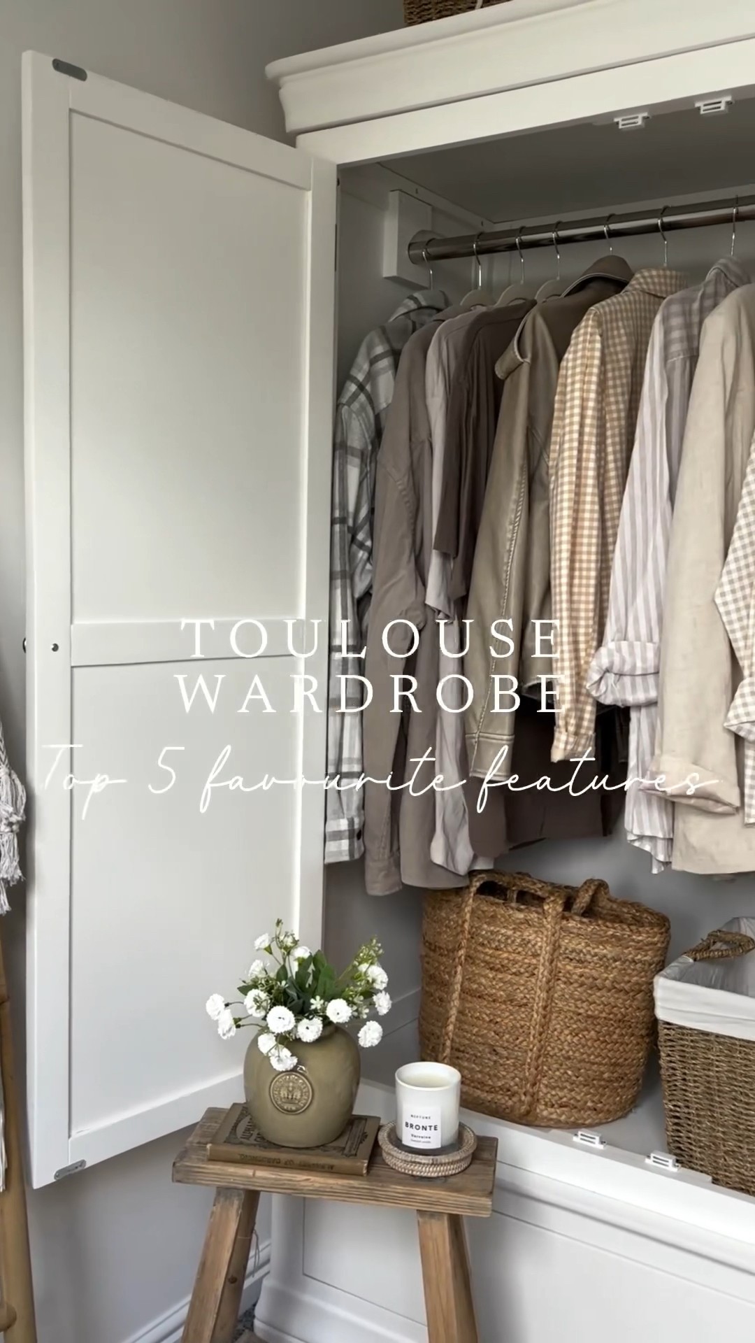 Toulouse wardrobe white store