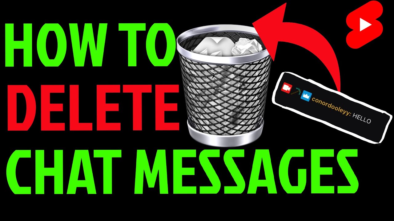 HOW to DELETE messages from your TWITCH chat #shorts - YouTube
