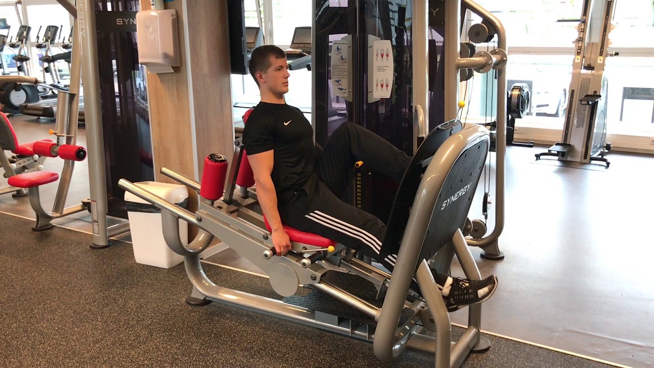 Unilateral Machine Leg Press - YouTube