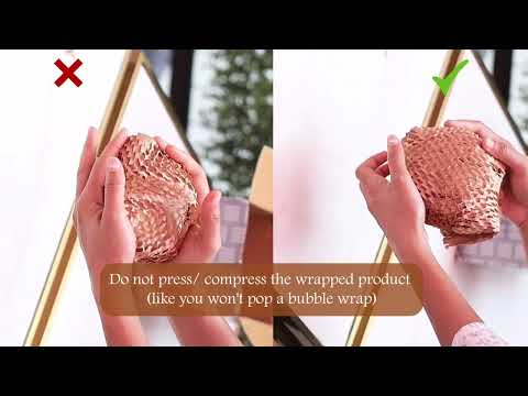 How to wrap using EcoCushion Honeycomb Paper bubble wraps?