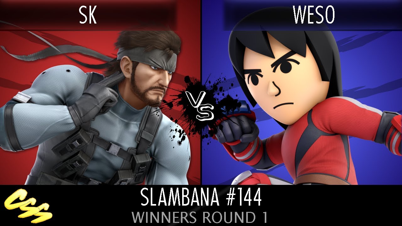 [Slambana #144] Winners Round 1: SK (Snake) vs Weso (Mii Brawler, Wii ...