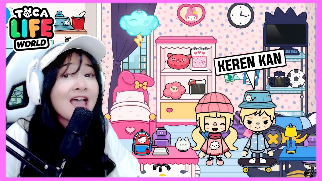 Design Kamar Tidur serba PINK dan BIRU di Toca Life World ! feat ...