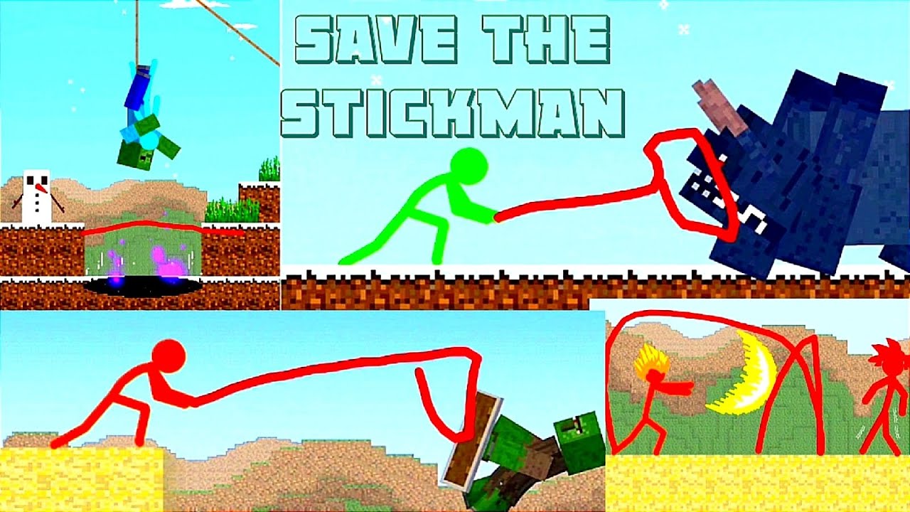 Save the Stickman: Draw Puzzle gameplay № 2 - YouTube