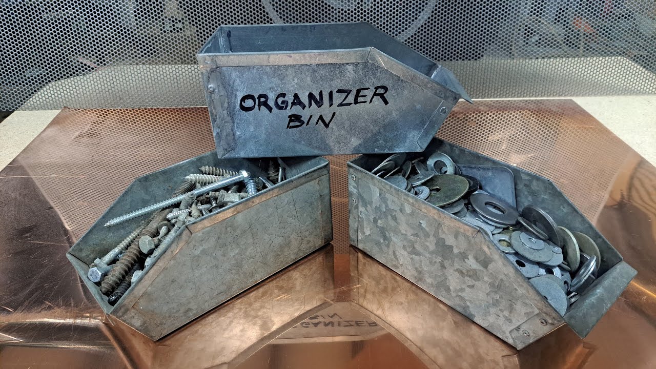 Sheet Metal is Fun! Organizer Bin! - YouTube