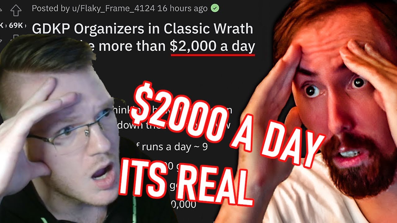 Asmongold Shocked WoW GDKP's Make $2000 A DAY - YouTube