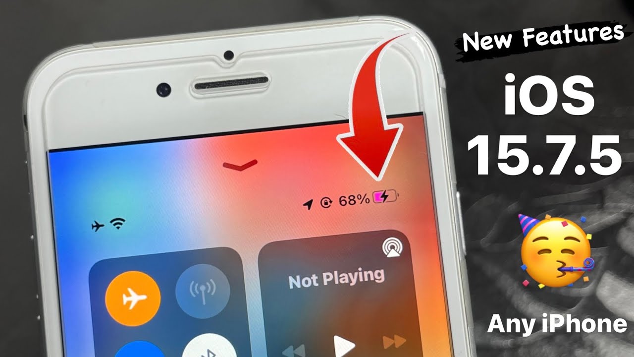 iOS 15.7.5 Great New Features - Pink Battery Feature on iPhone 7 - YouTube