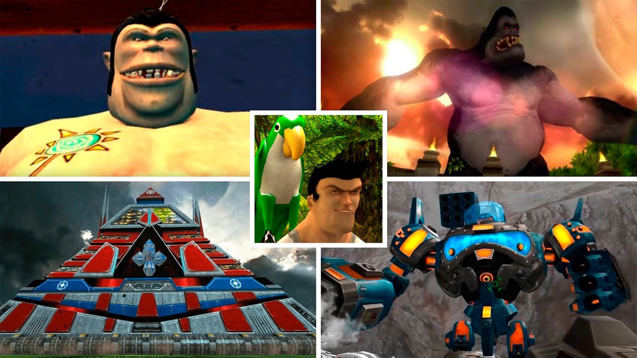 Serious Sam II - All Bosses - YouTube