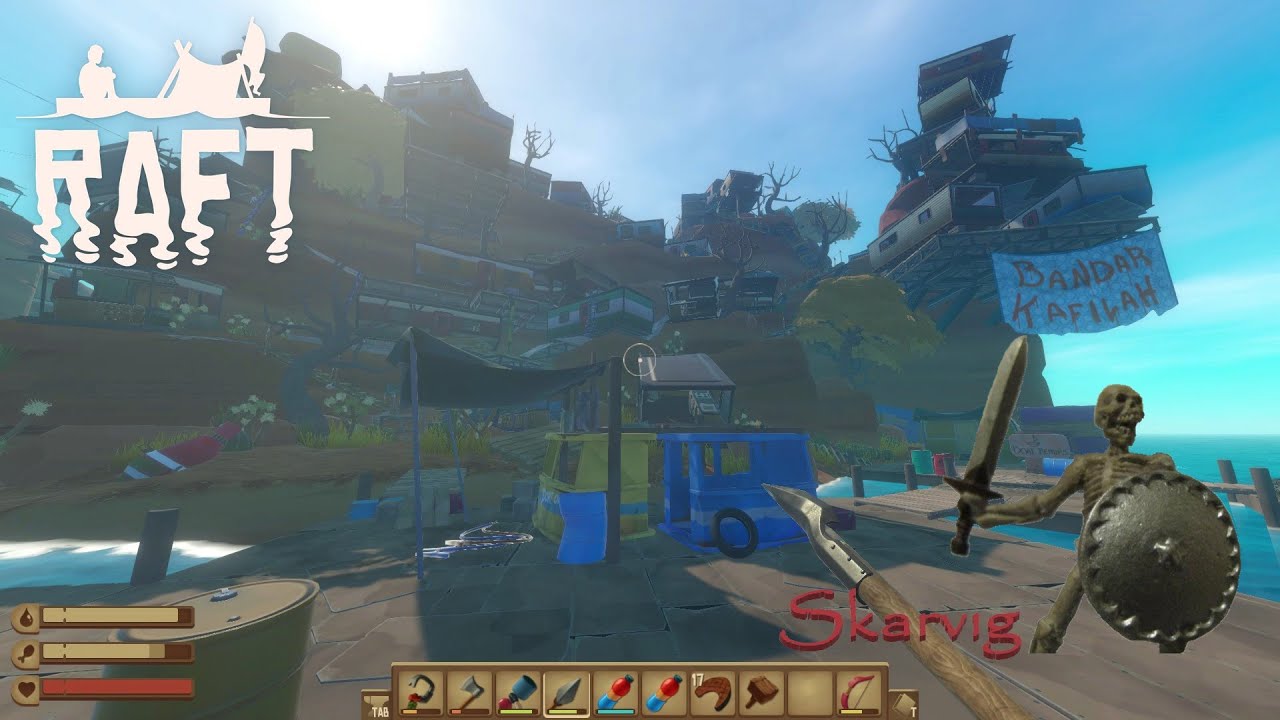Caravan Town - Following the Fourth Clue - Raft Episode 7 - YouTube