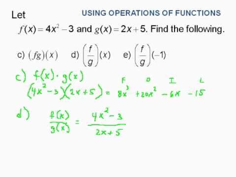 Operations of Polynomial Functions 1 - YouTube