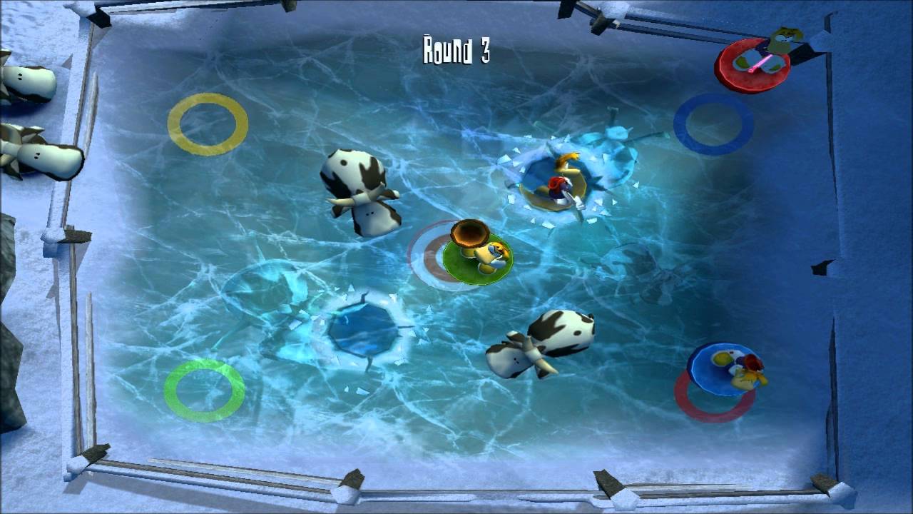 Rayman Raving Rabbids Walkthrough Test 58 Bunnies Can't Slide Part 2 ...