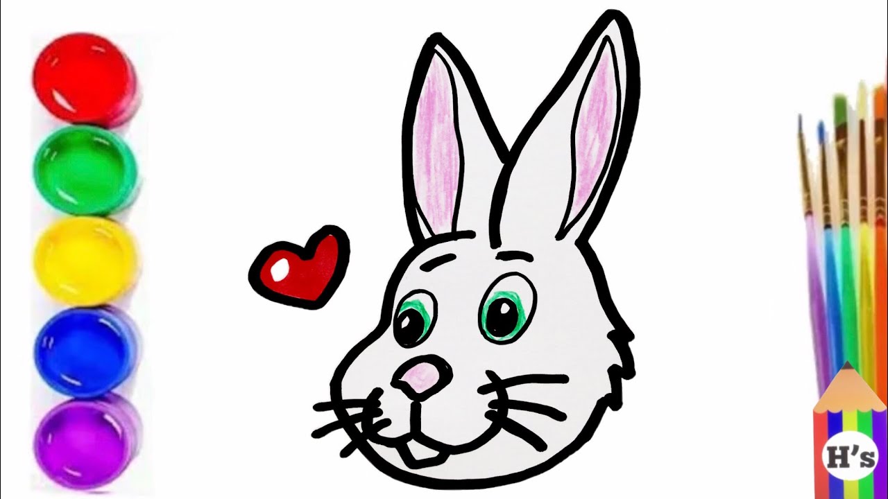 How To Draw a Cute Rabbit | Bolalar uchun quyon rasm chizish | рисунок ...