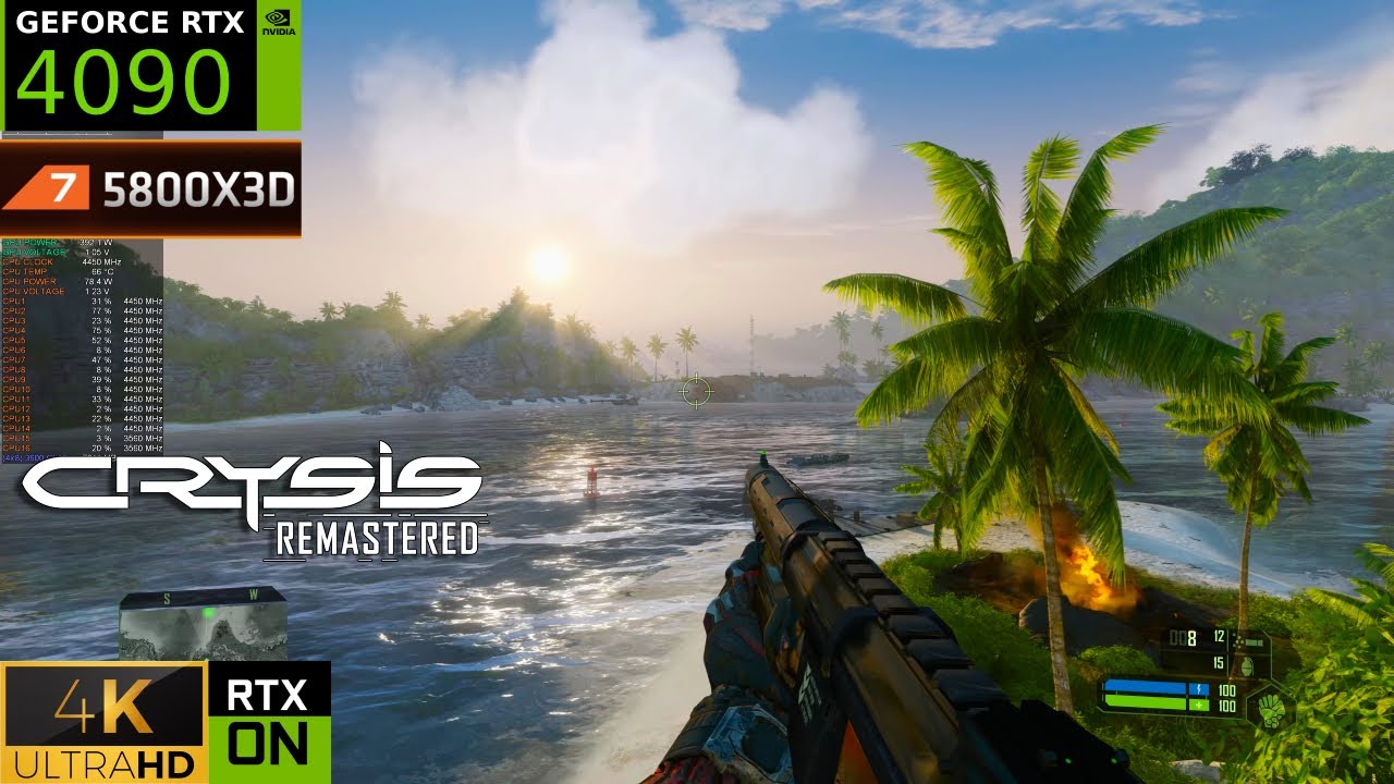 CRYSIS Remastered | RTX 4090 4K Ray Tracing ON | Ryzen 7 5800X3D - YouTube