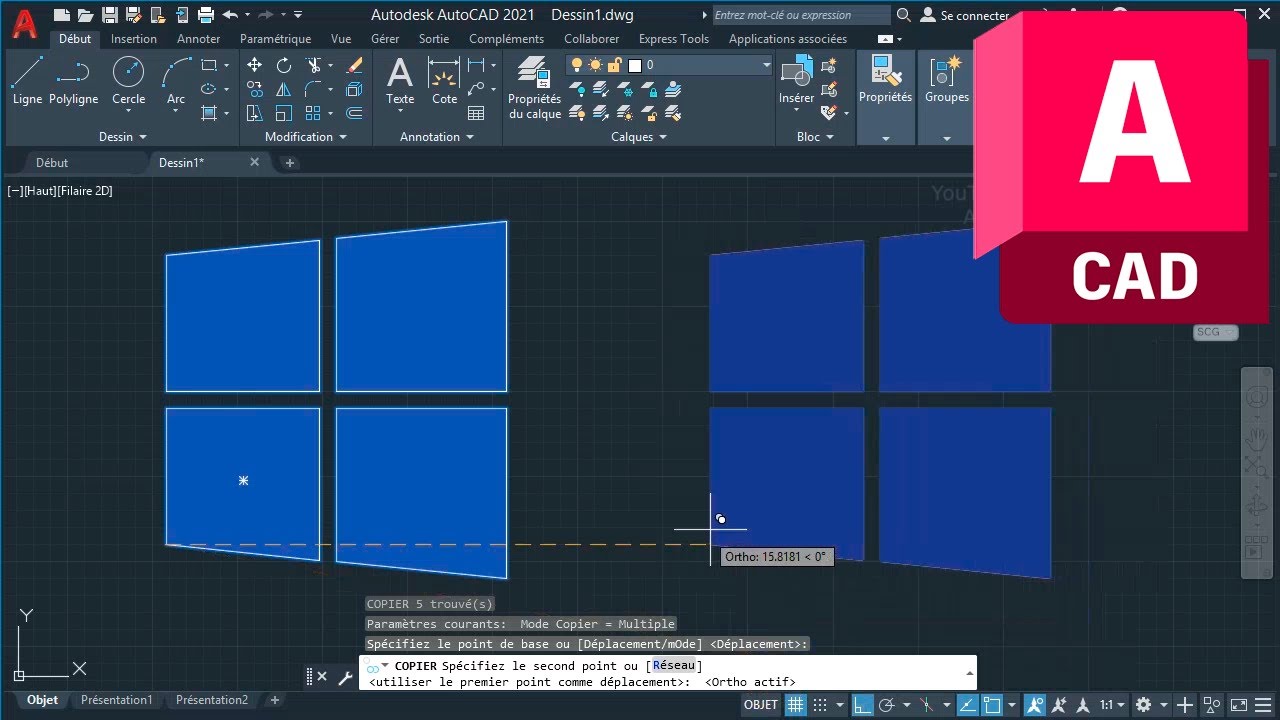 Comment Créer un LOGO Sur AutoCAD - YouTube