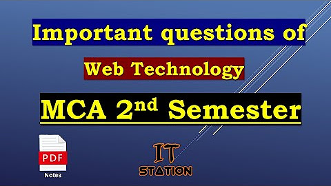 MCA 2nd semester important questions - YouTube