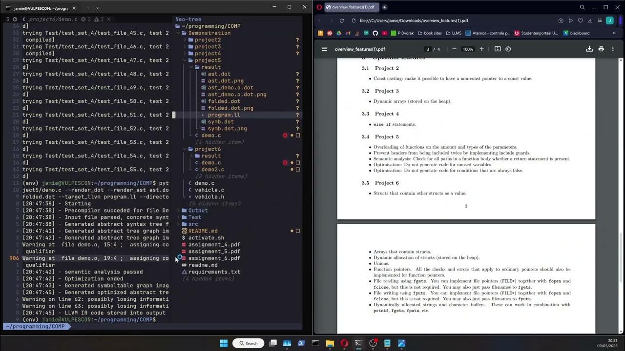 compilers project group 9 (projects 1-6) - YouTube