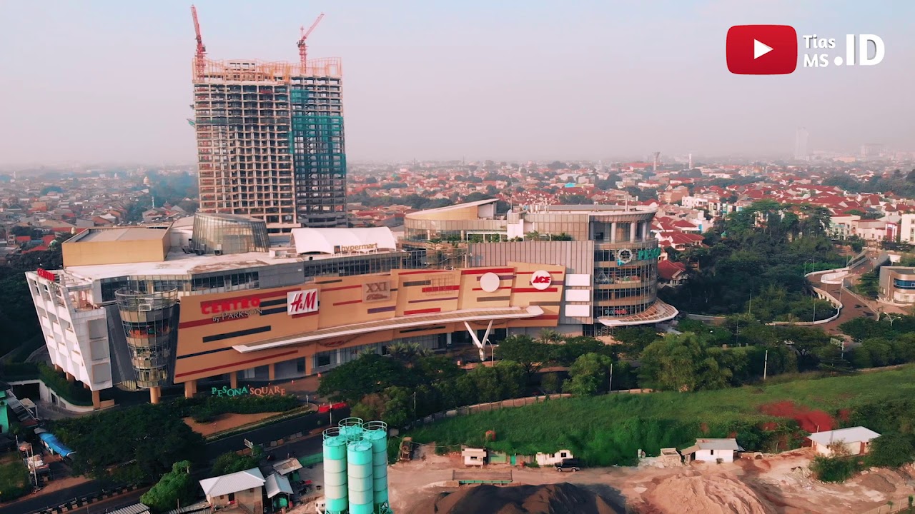 Pantauan Udara Lalulintas Jl. Juanda Depok || Mall Pesona Square - YouTube