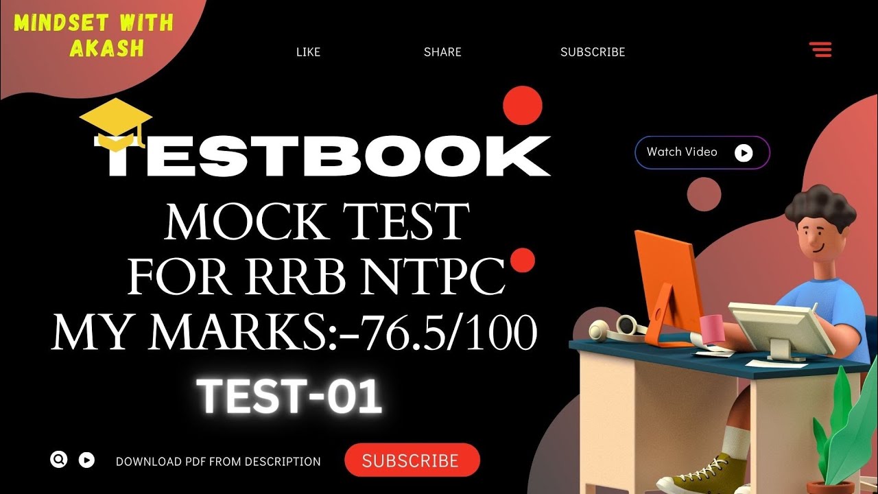 🎯Testbook Daily RRB NTPC #mock - 2 | Boost Your Railway Exam Prep | # ...